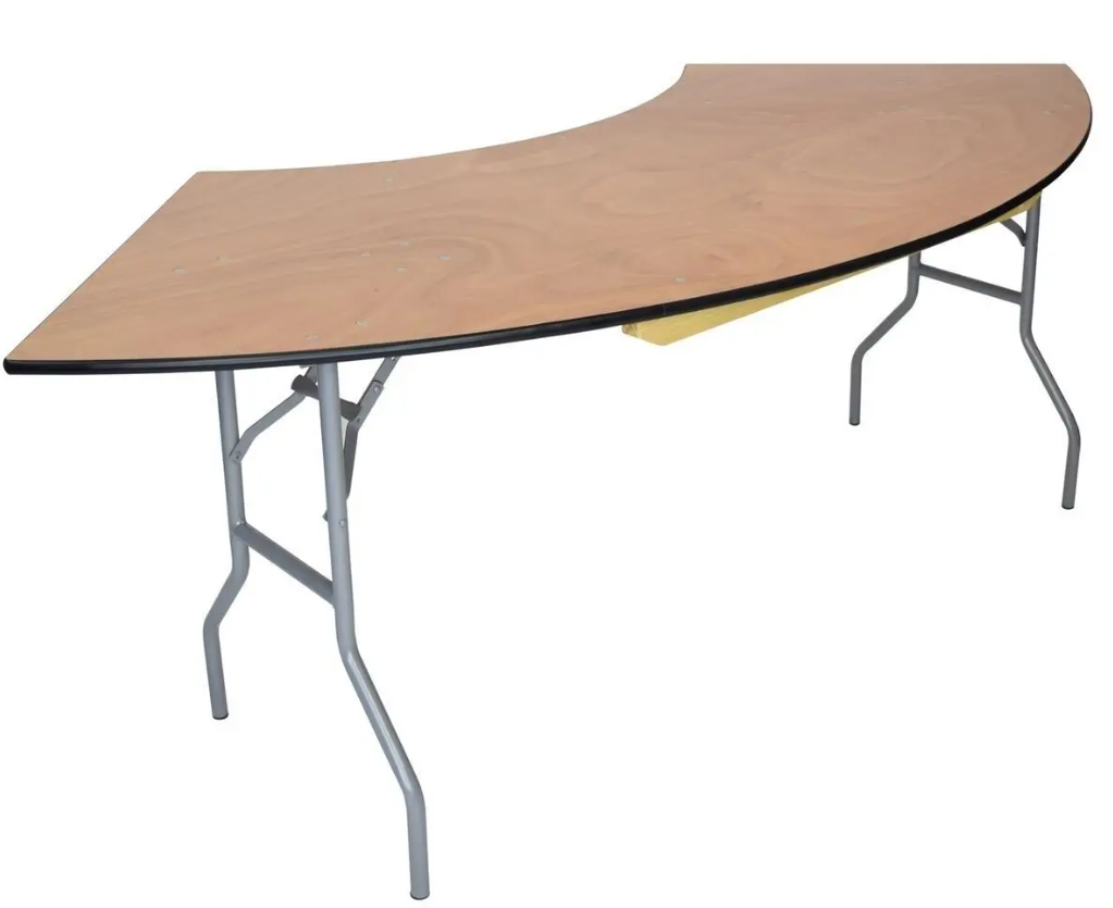 7′ Serpentine Table – Heartland Tents & Event Rentals