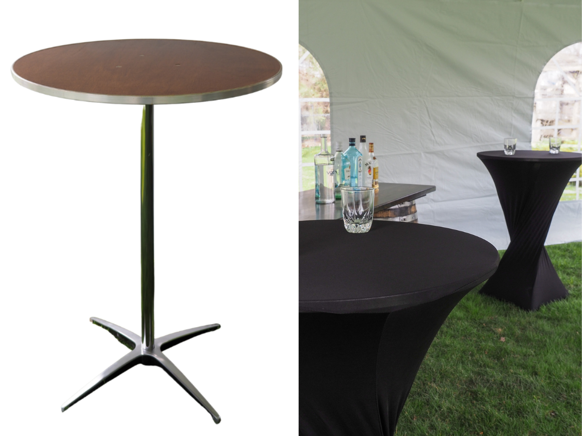 30″ Highboy Cocktail Table – Heartland Tents & Event Rentals