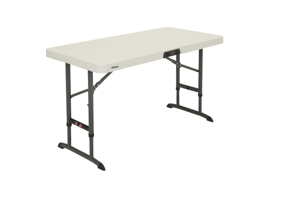 4′ Adjustable Height Rectangular Table – Heartland Tents & Event Rentals